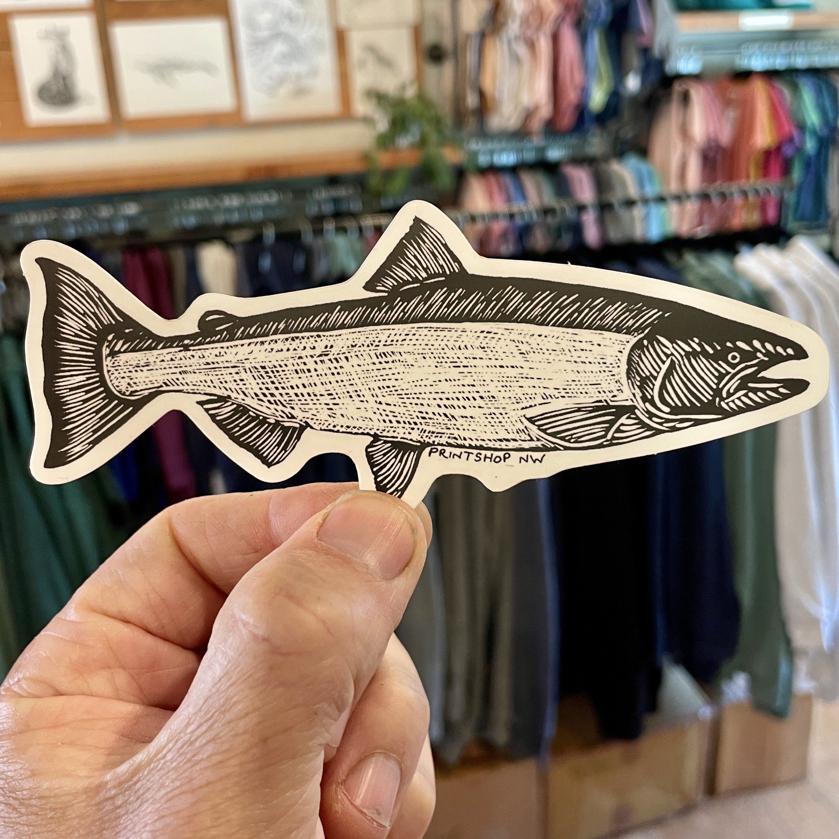 Salmon - Sticker – Printshop Northwest